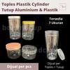 Jual Toples / Stoples / Tabung / Jar Plastik PET Cylinder Tutup ...