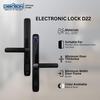 Jual Dekkson Smart Door Digital Lock Kunci Pintu Handle EL D22 BLACK ...