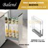 Jual Rak Dapur Tarik Vitco XC 27315 SLOW MOTION STAINLESS Bumbu Botol 2 ...