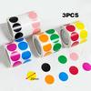 Jual 3 roll Sticker Bulat Dot Label Stiker Bundar Polos Color Dot ...