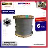 Jual Wire Rope Kawat Seling dia.6 mm 6x19 IWRC Full Baja UNGALV sertifikat - Kota Surabaya ...
