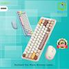 Jual Keyboard Dan Mouse Wireless Combo ROBOT KM3600 Pastel Colorful Set ...
