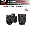 Jual SONY ALPHA 7 mark III KIT 28-70mm F3.5 5.6 OSS /SONY MIRROLESS ...