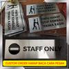 Jual Custom Signage Tanda Plat Stainless Laser Cutting - 1000 - Kab ...