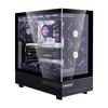 Promo FPMAX Crystal Z8 Black + 3x RGB Fan ATX PC Case CPU Casing Gaming ...
