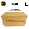 Jual Paper Lunch Box ( size S M L isi 50 pcs ) Kraft Laminasi Kotak ...