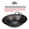 Promo KOCH&BACKEN Black Carbon Steel Classic Wok 32cm Wajan Baja ...