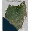 Jual Peta Kabupaten Tabanan Satelit Kecamatan Dan Kelurahan - 90x75cm ...