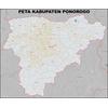 Jual Peta Kabupaten Ponorogo Kecamatan Dan Kelurahan - 90x75cm - Kab ...