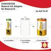 Jual Converter Batery Batere AA To C D Adapter Baterai A2 Ke Tanggung ...