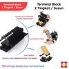 Jual TBD-10 Terminal Blok Block Kabel Listrik Din Rail TBD 10 2 Tingkat ...