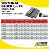 Jual Terminal Block Block Kaca 25A TB 2503 2504 2506 2512 3P 4P 6P 12P Pin - 12P TB2512 ...