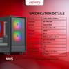 Jual CASE INFINITY AXIS BLACK 3 Fan RGB mATX Casing PC Komputer Mesh ...