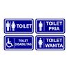 Jual Rambu / Sign Toilet Pria Wanita 20cm x 40cm Plat Alumunium - Kota ...