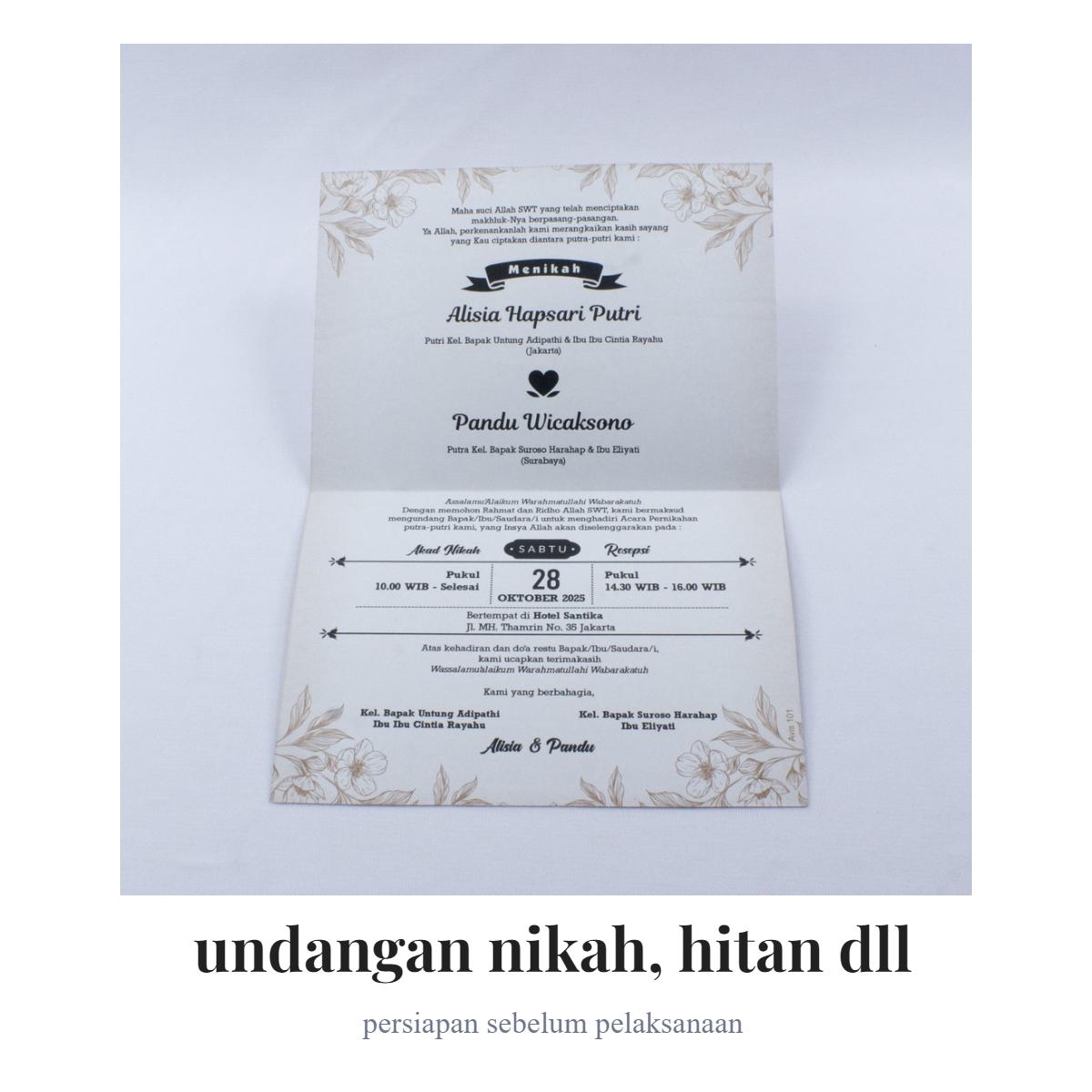 Toko undangan_print Online - Produk Lengkap & Harga Terbaik | Tokopedia