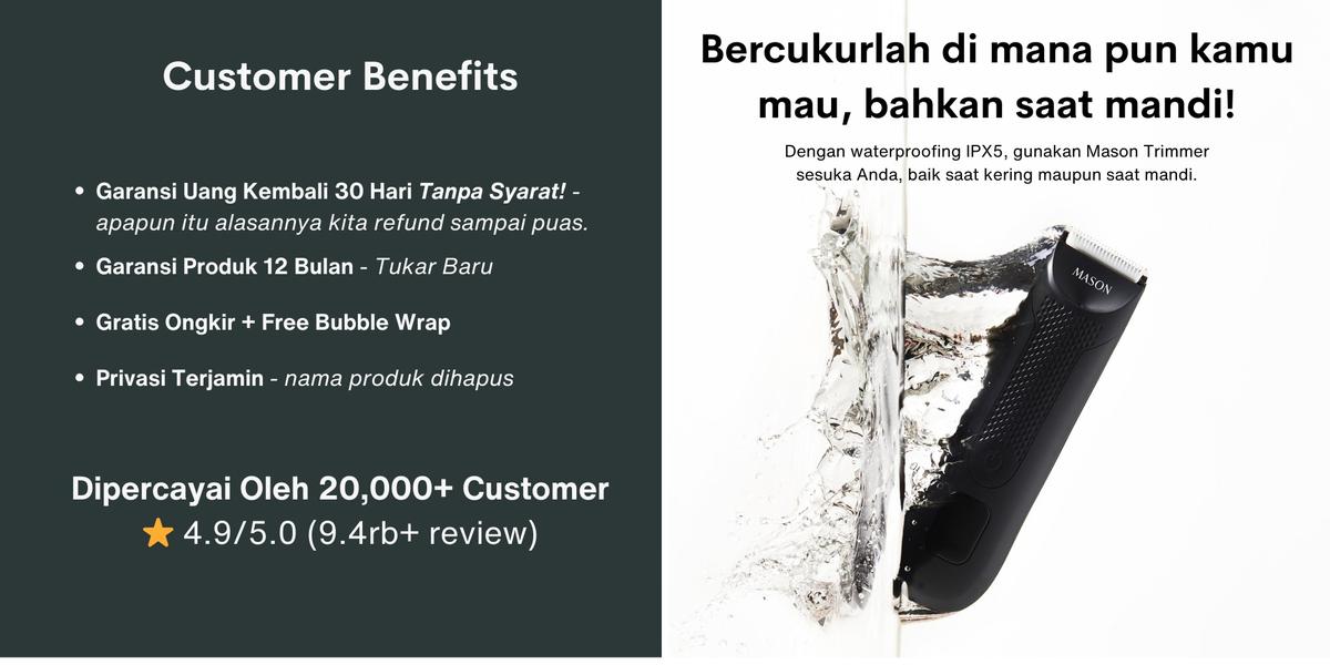 Toko Mason Grooming Online - Produk Lengkap & Harga Terbaik | Tokopedia