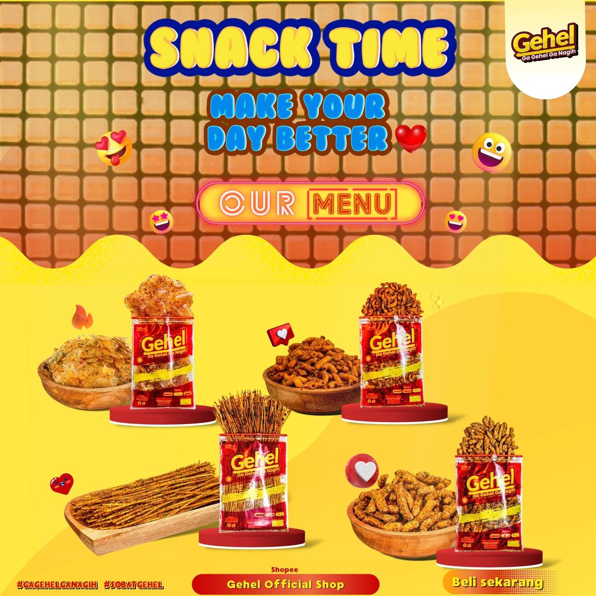 Gehel Snack - Produk Resmi & Terlengkap | GoPayLater Cicil 0% | Tokopedia