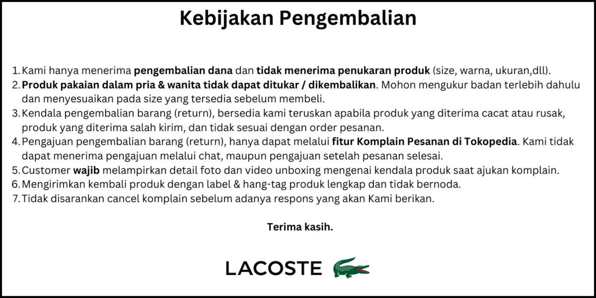 Lacoste Official Store - Produk Resmi & Terlengkap | GoPayLater Cicil 0 ...