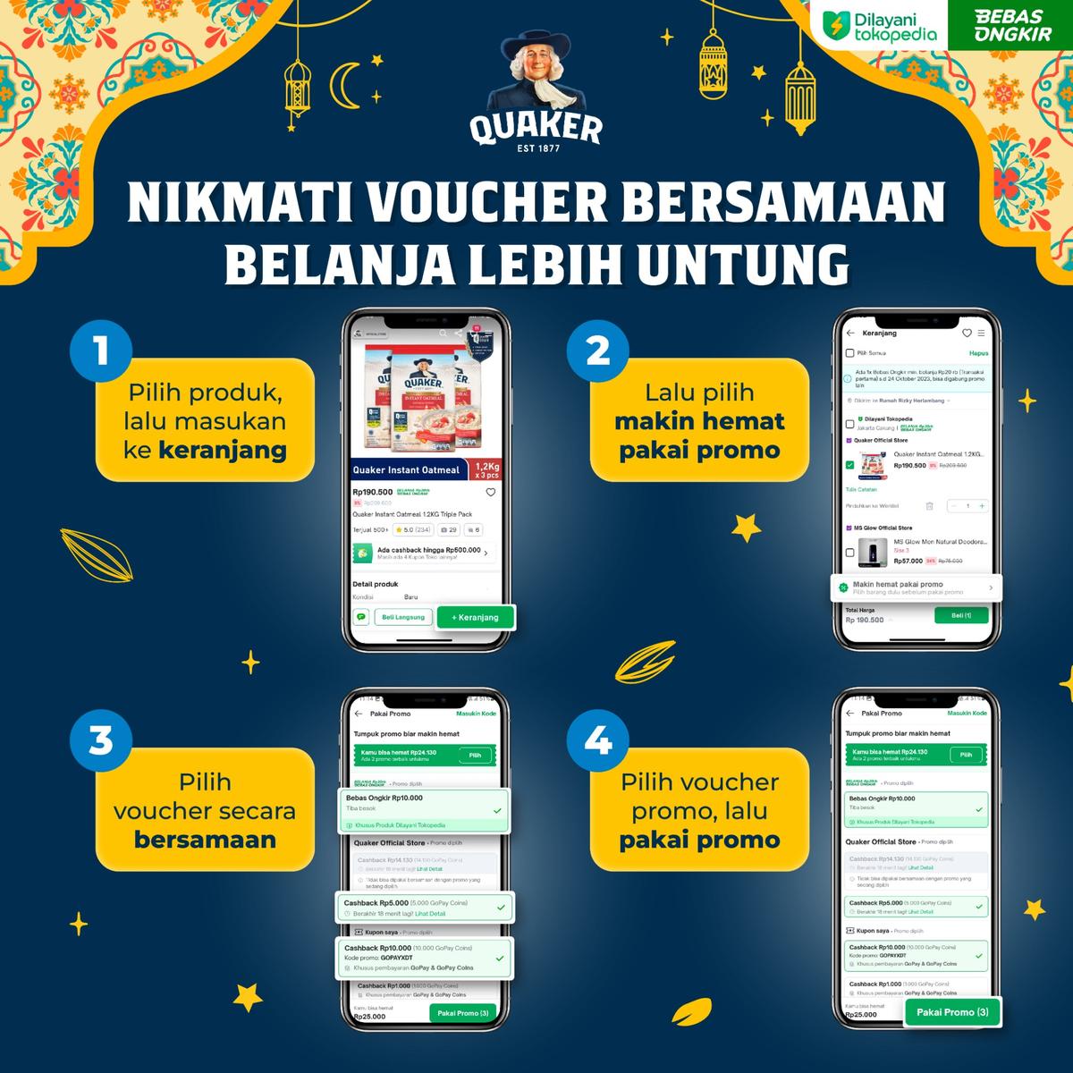 Quaker Official Store - Produk Resmi & Terlengkap | Tokopedia