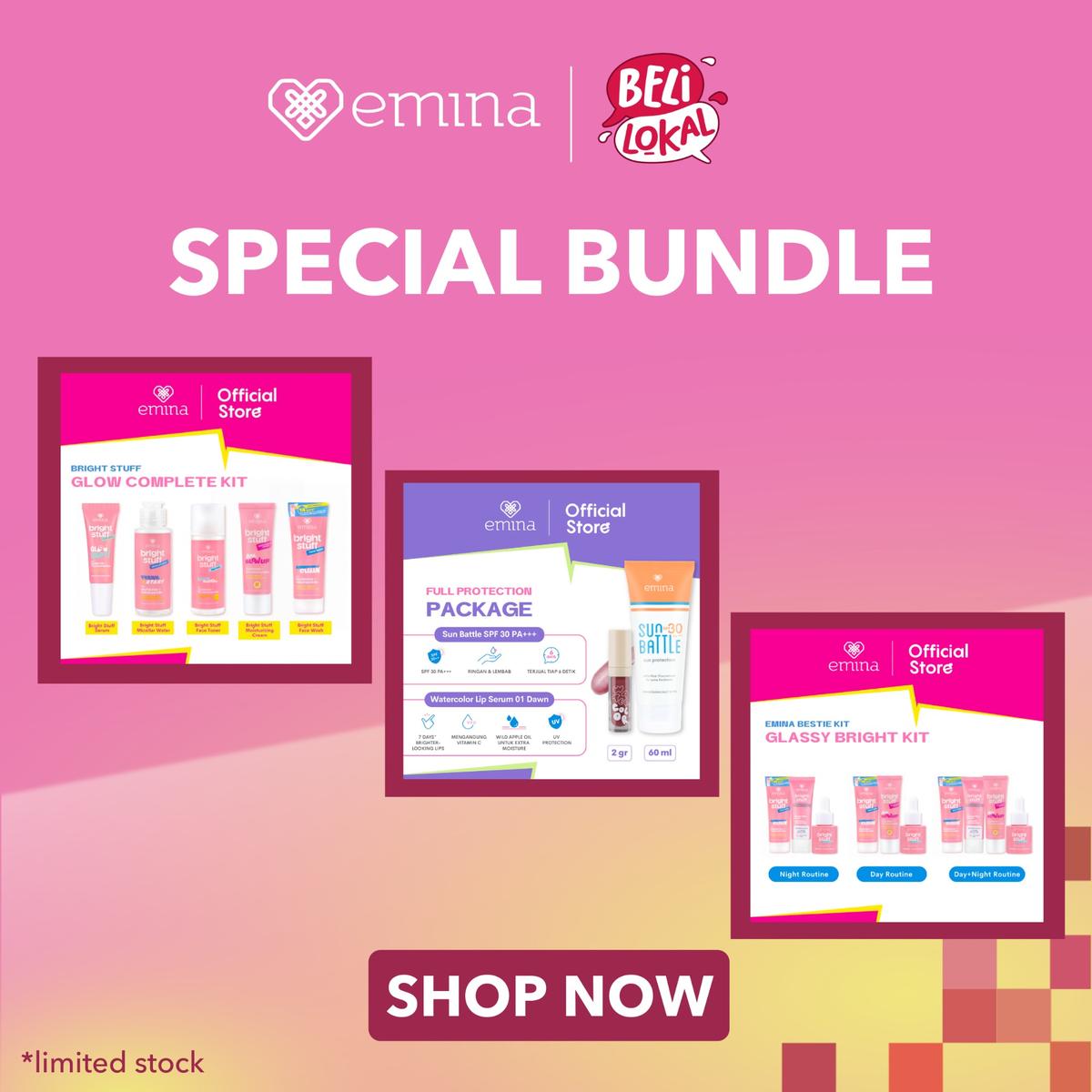 Emina Official Store - Produk Resmi & Terlengkap | Tokopedia