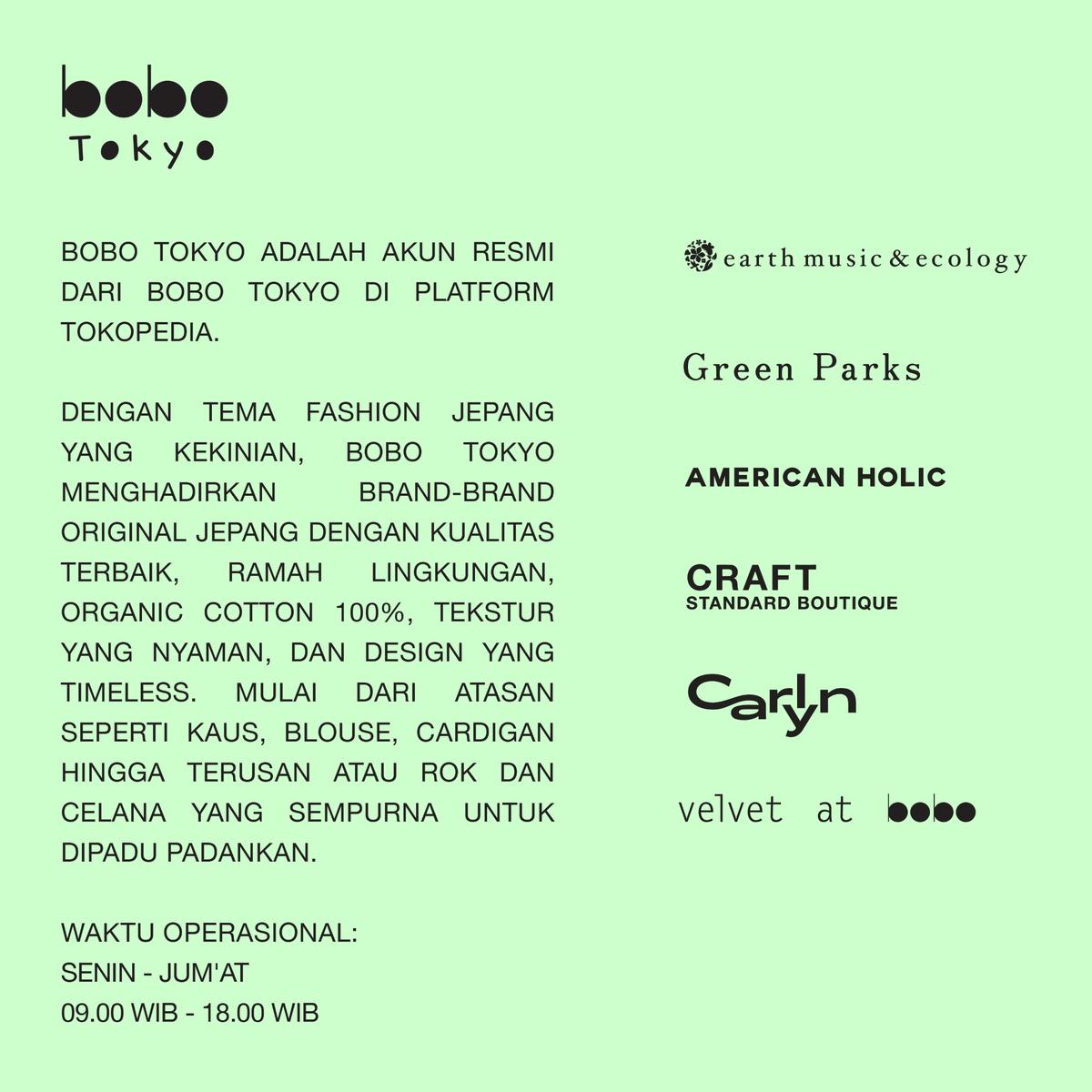 Bobo Tokyo - Produk Resmi & Terlengkap | Tokopedia