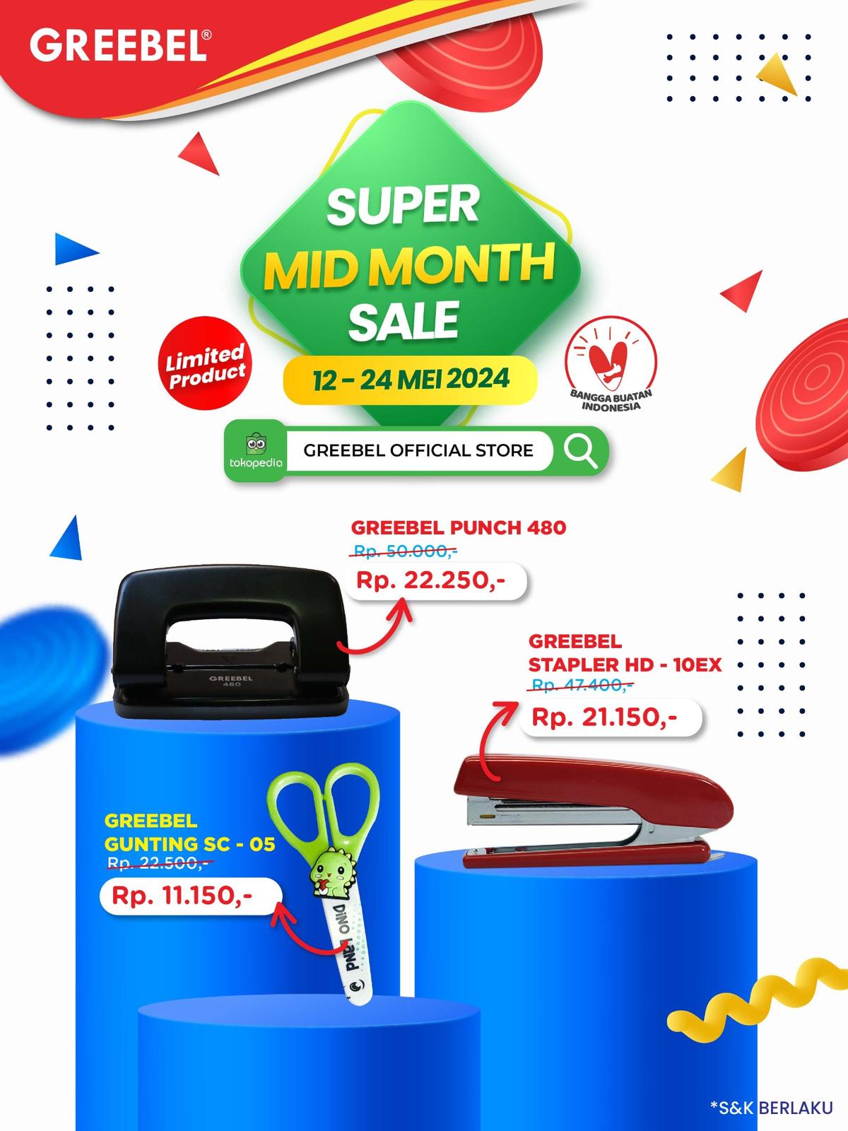 GREEBEL Official Store - Produk Resmi & Terlengkap | Tokopedia