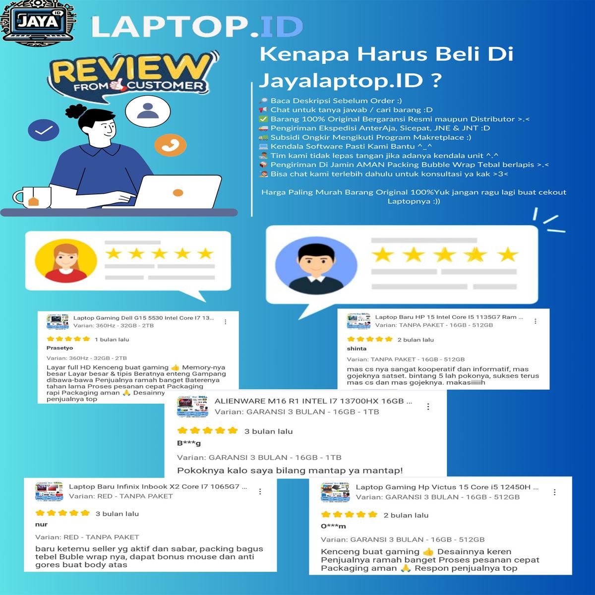 Toko Jaya Laptop. id Online - Produk Lengkap & Harga Terbaik | Tokopedia