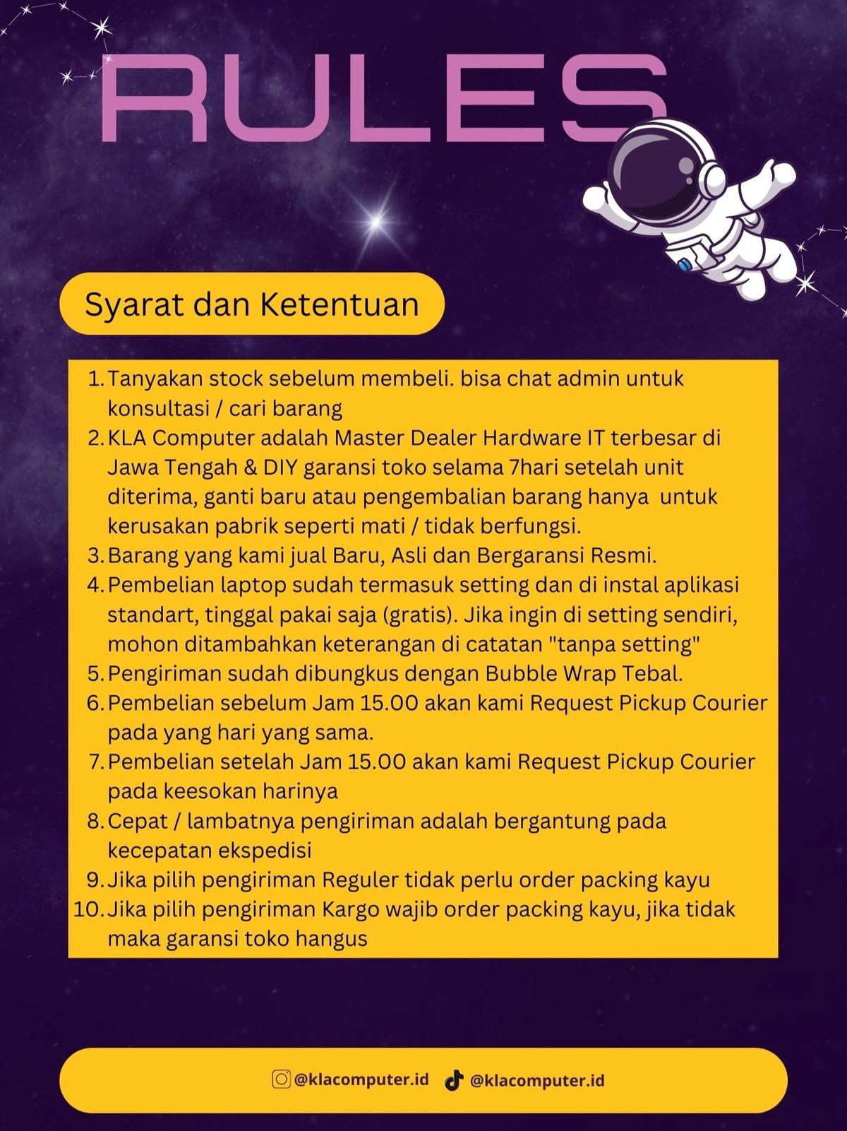 KLA Computer - Produk Resmi & Terlengkap | GoPayLater Cicil 0% | Tokopedia