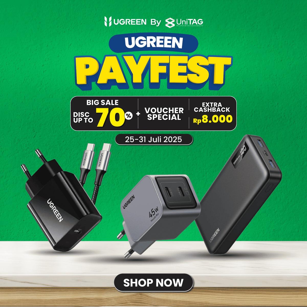 Ugreen Indonesia by UniTAG - Produk Resmi & Terlengkap | Tokopedia