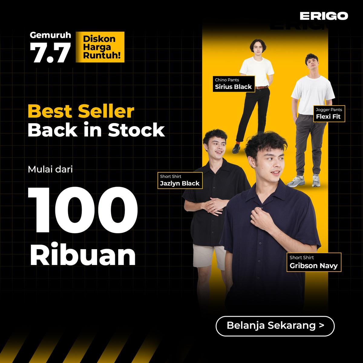 Erigo Store - Produk Resmi & Terlengkap | Tokopedia
