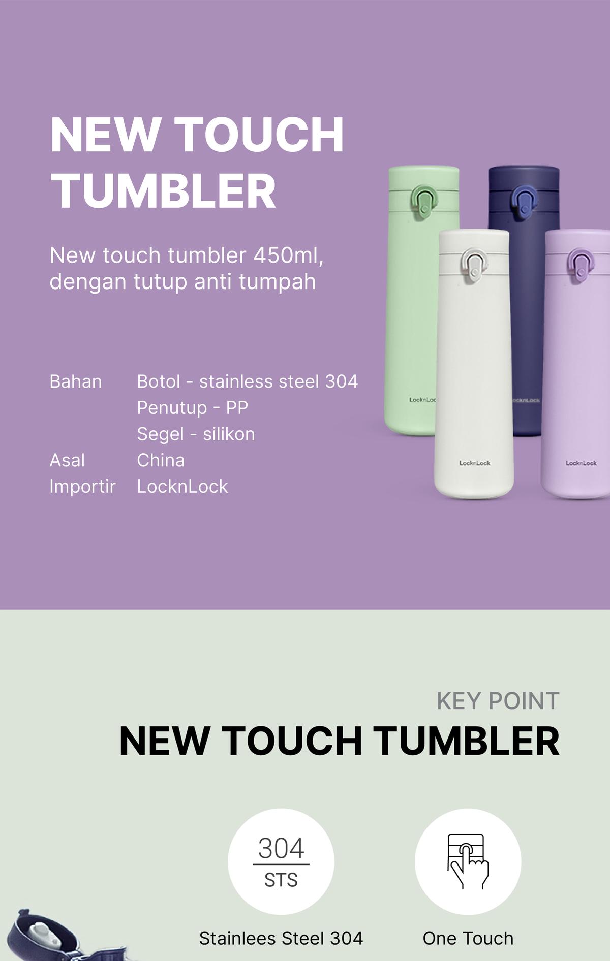 Promo LocknLock New Touch Tumbler 450ml - Ivory - Kab. Tangerang - Locknlock.indonesia | Tokopedia