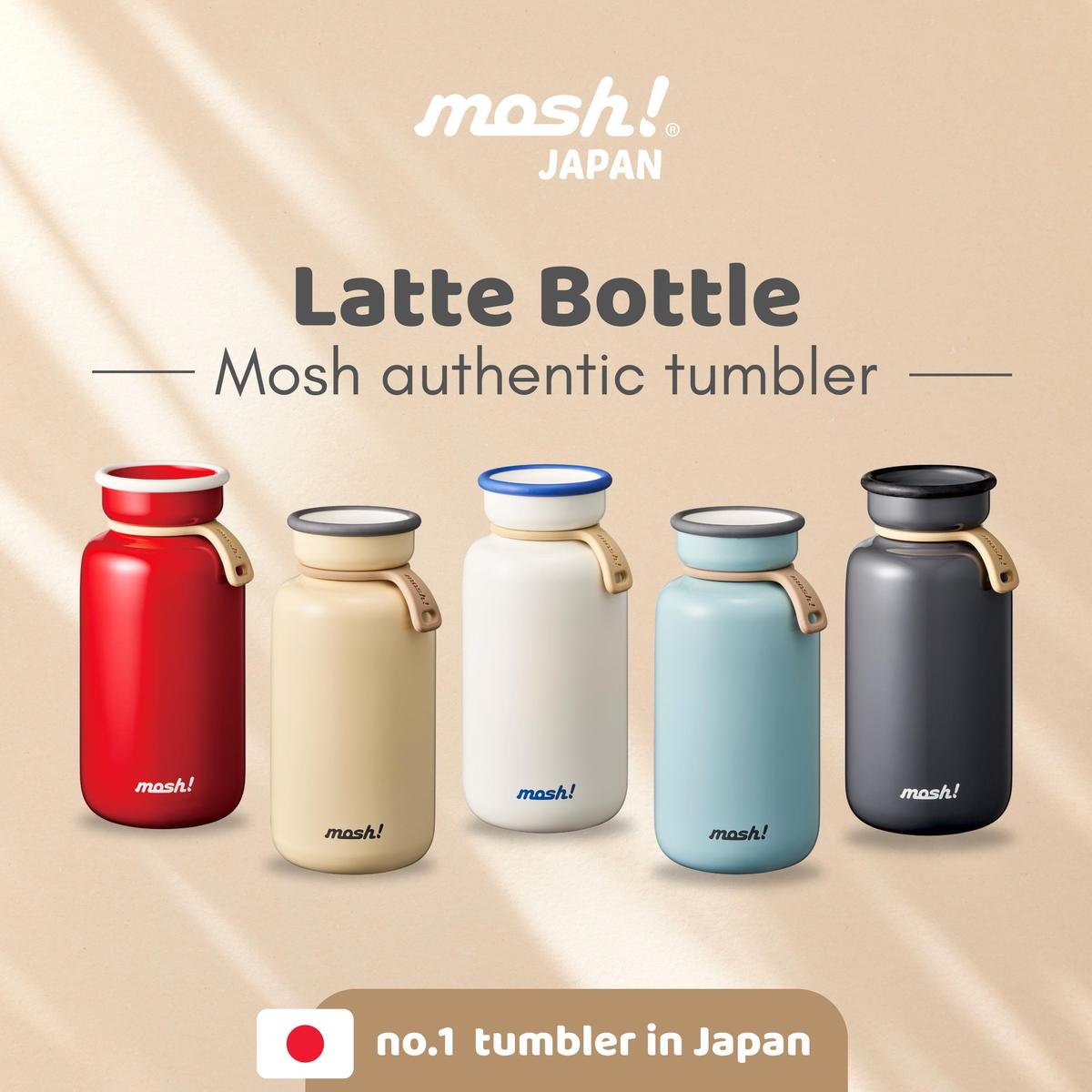Promo Mosh Bottle Latte Tumbler Botol Minum Termos Stainless 450ML BLACK - Jakarta Timur - Mosh ...