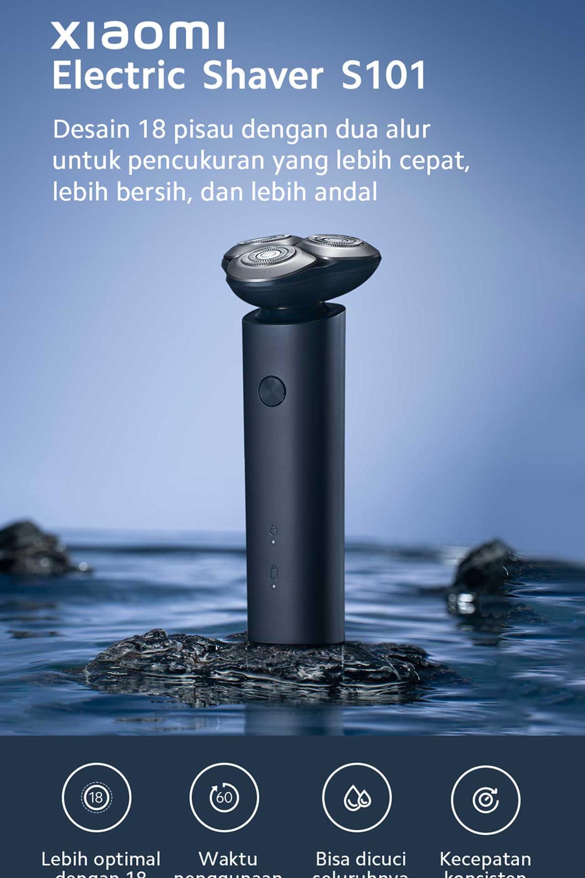 Jual Official Xiaomi Electric Shaver S101 | Dual-ring 18 mata pisau IPX7 - Kab. Tangerang ...