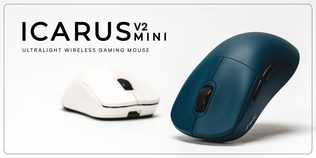 Promo ICARUS V2 Mini Ultralight Wireless Gaming Mouse - BALTIC BLUE ...