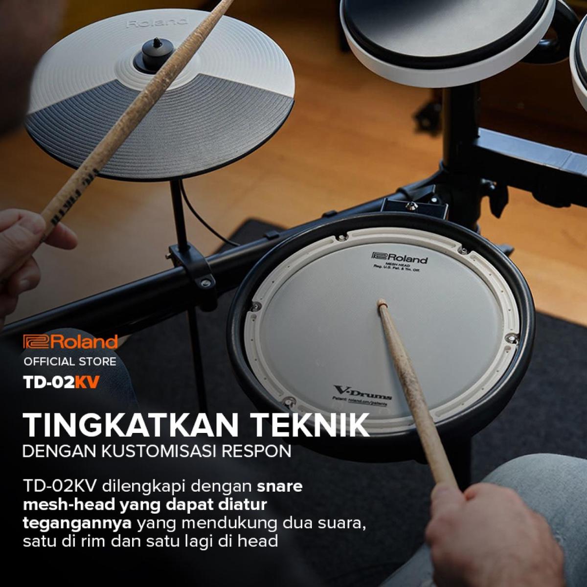 Promo Roland TD-02KV V-Drums Drum Elektrik - TD-02KV Cicil 0% 3x - Kota Tangerang Selatan ...