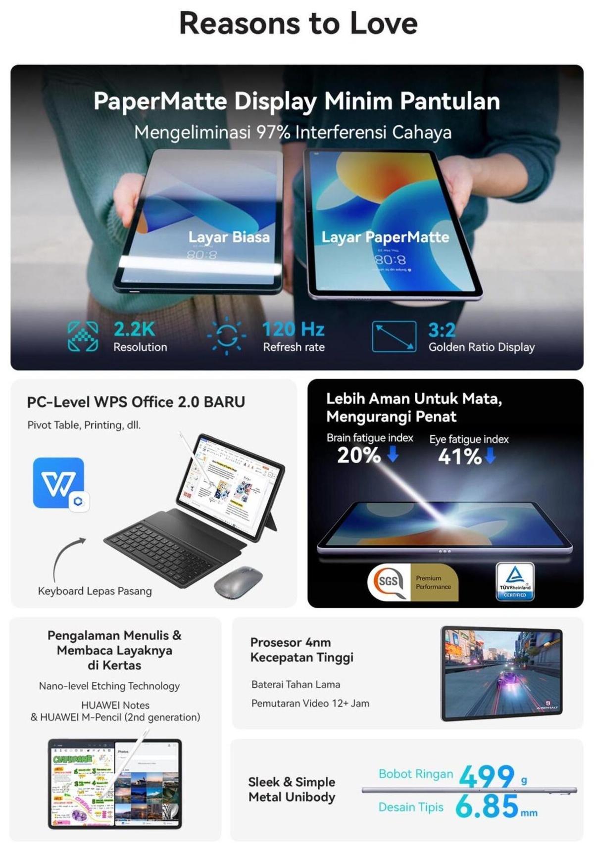 Promo HUAWEI MatePad 11.5" PaperMatte Edition [8+256GB] | PC-Level WPS ...