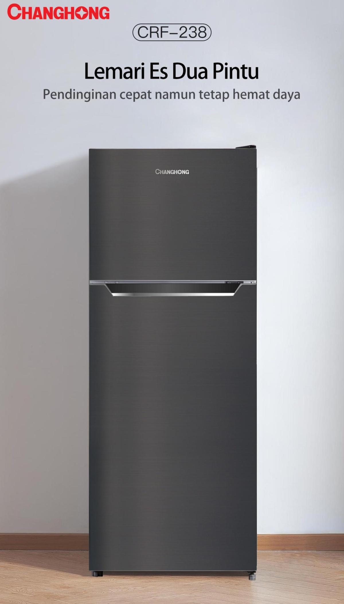 Promo CHANGHONG Kulkas 2 Pintu 180L Black CRF-238 Cicil 0% 3x - Kab ...