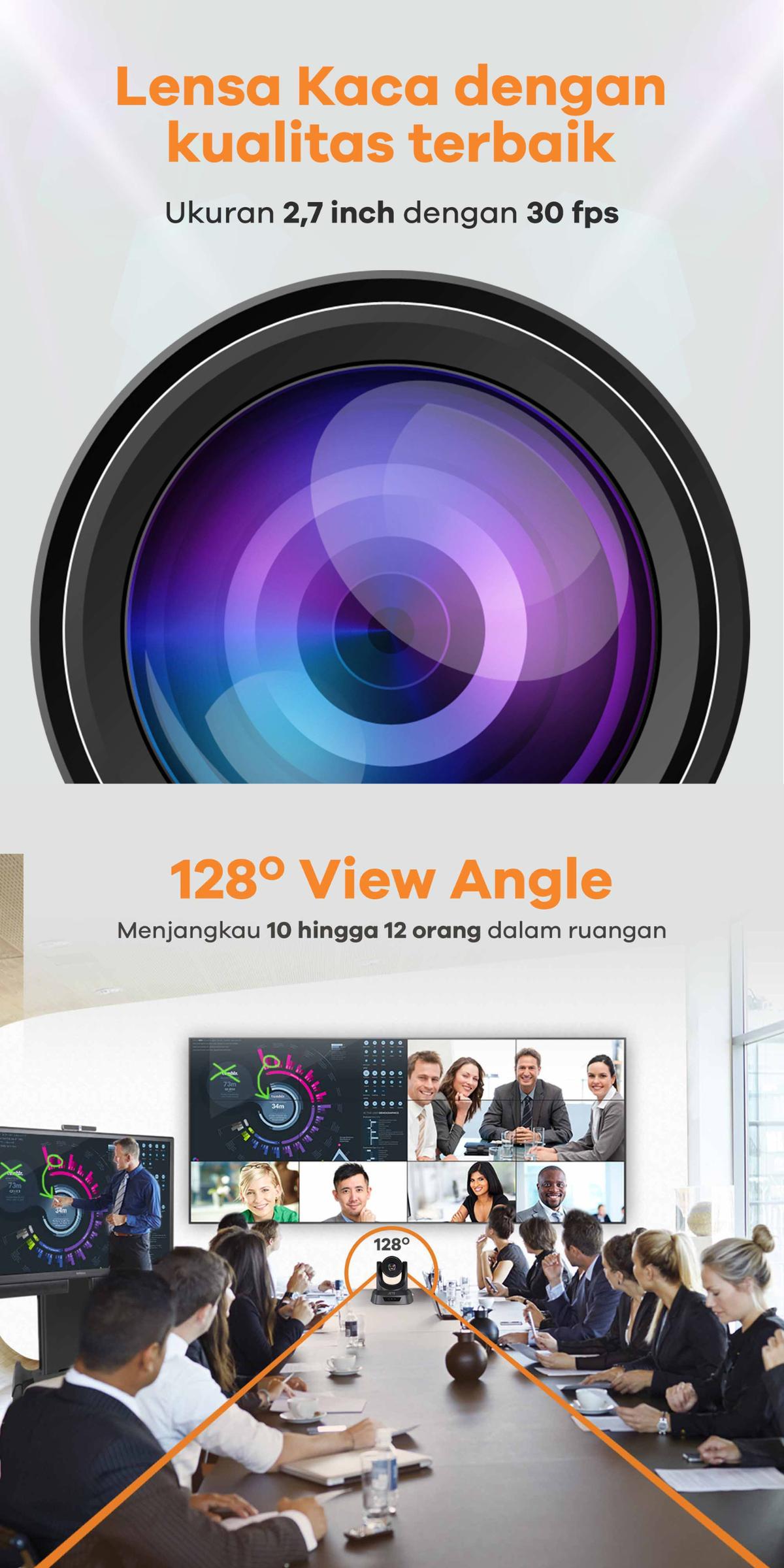 Promo JETE PTZ Video Conference I Conference Camera 3x Zoom- Garansi 2 ...