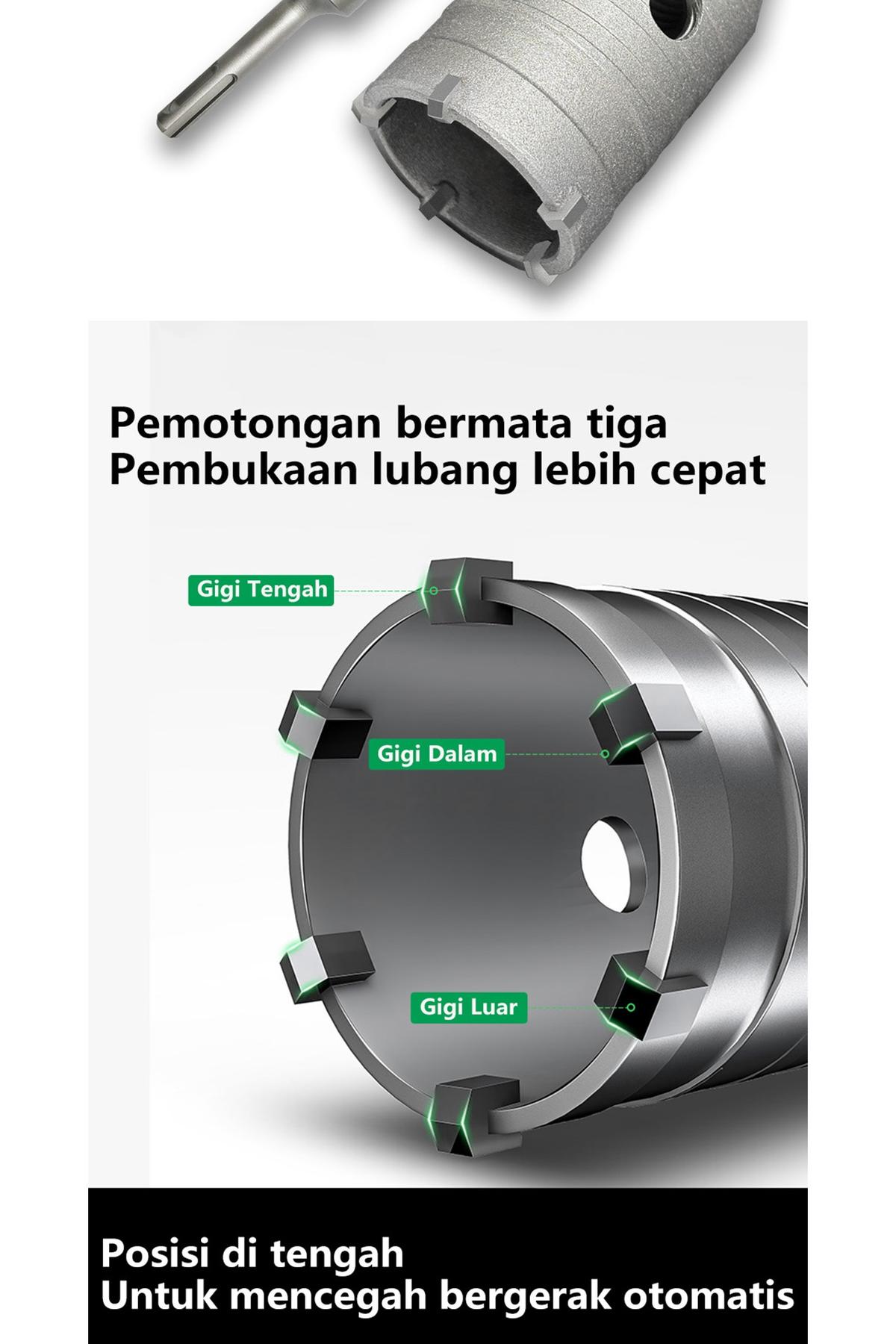 Promo ISKU Mata Bor hole saw beton lubang tembok beton/hollow core saw ...