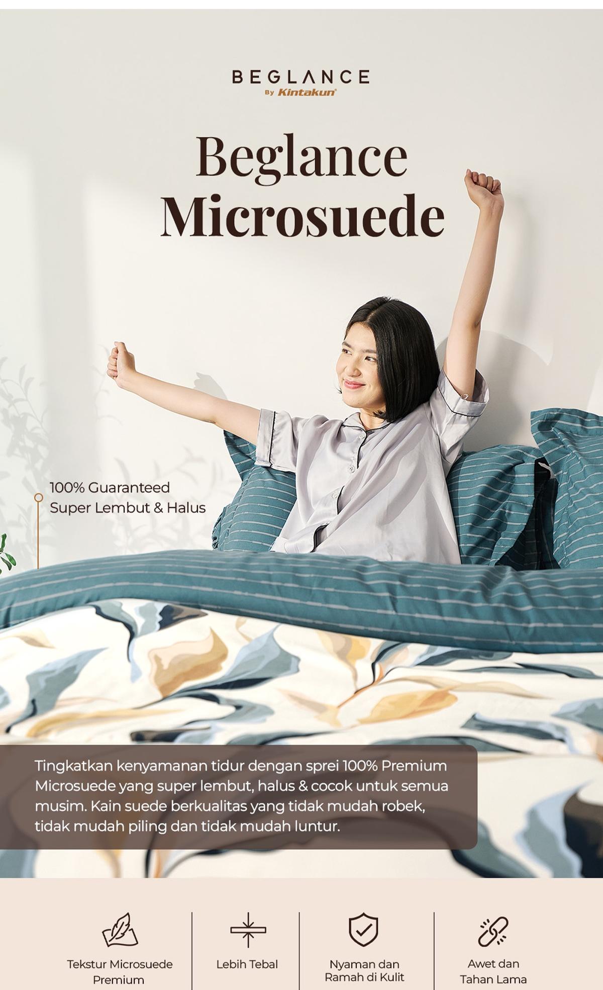 Promo Kintakun Beglance Microtex Sprei Set 120 Extra Single Terre 30cm - Kota Bekasi - Beglance ...