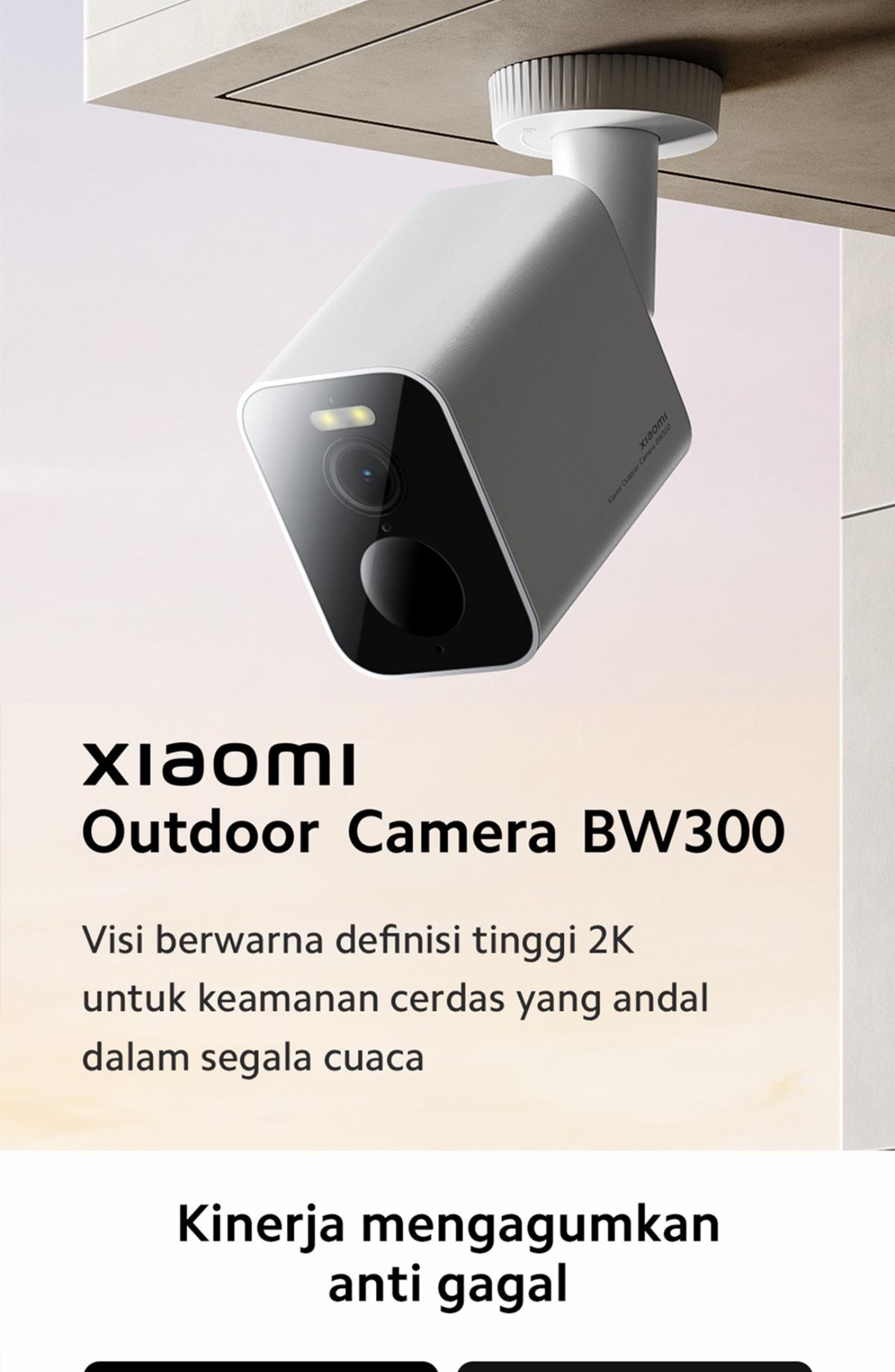 Promo Xiaomi Outdoor Camera BW300 | Resolusi 2K | 4900 mAh | Tahan air ...