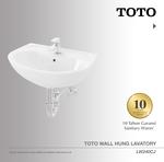 Promo TOTO Wall Hung Lavatory 1 Tap Hole/ Wastafel LW240CJ - COMPLETE ...