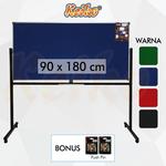 Promo Softboard Cork Board / Papan Mading Standing Bludru Keiko 90 x ...