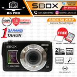 Promo SBOX S8 Camera Pocket Digital 21MP - Kamera Saku - Garansi Resmi - Hitam, PAKET STANDARD ...