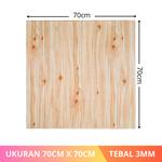 Promo Wallpaper Stiker Dinding 3D Foam Serat Kayu 70 x 70cm - Kayu ...