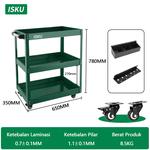Promo ISKU Troli Bengkel 3 Susun Trolley Trolly Besi Rak Tools Meja ...