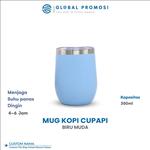 Jual Mug Egg CUPAPI 350ml Custom Coffee Stainless Gelas Minum Cetak ...