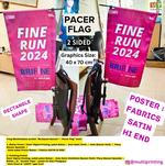 Promo Running Vest/Vest Pacer/PACER FLAG/Vest Lari/Rompi Lari/Vest Marathon - 1 sisi, Rectangle ...