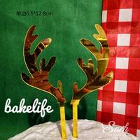 Review Topper tanduk rusa/ Topper kue natal/ Topper hiasan kue natal ...