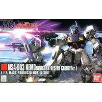 Review HG Nemo Unicorn Desert Color Ver HGUC 164 Bandai Model kit ...